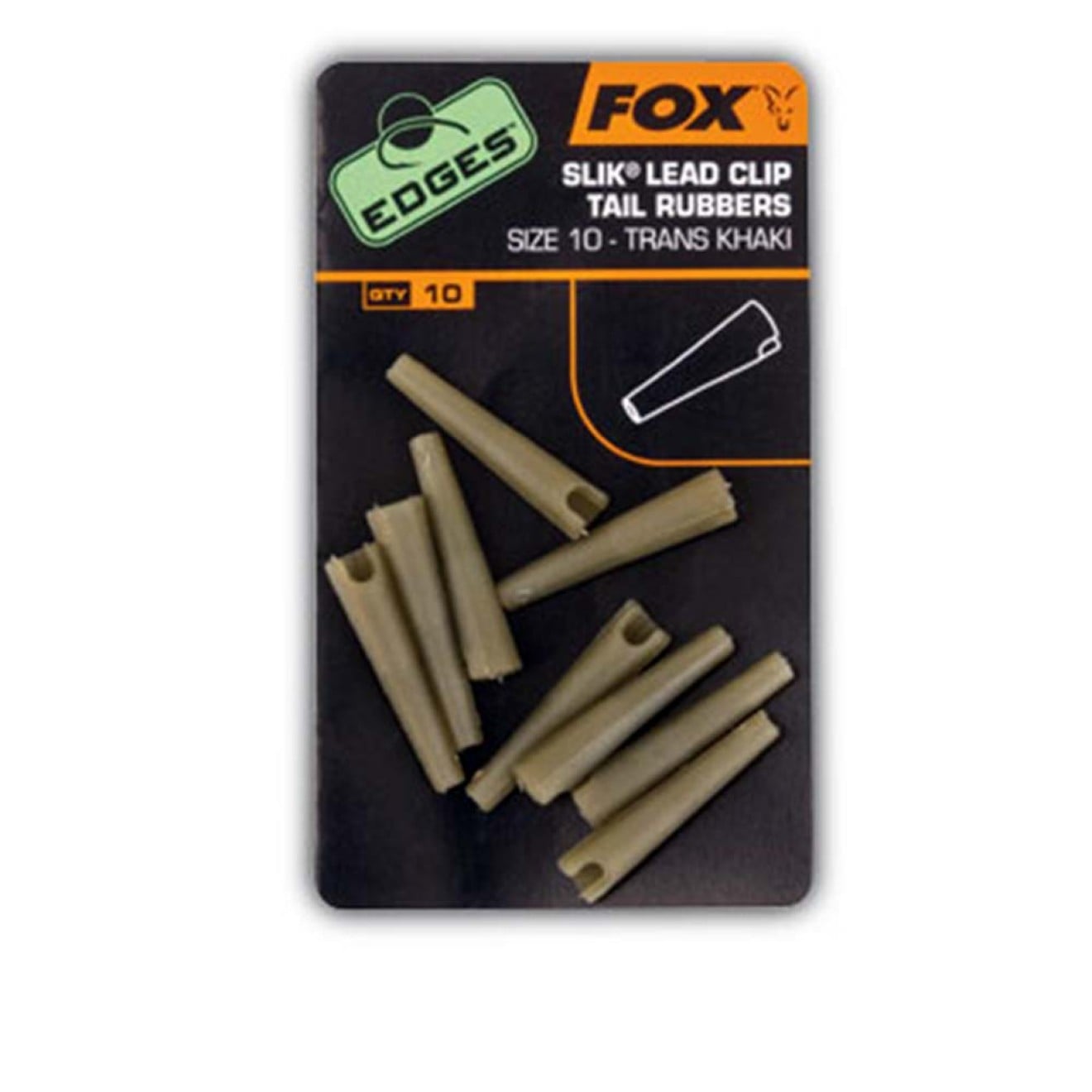 Fox Edges Slik Lead Clip Tail Rubber Gr.10 | Bergedorfer Angler-Centrum